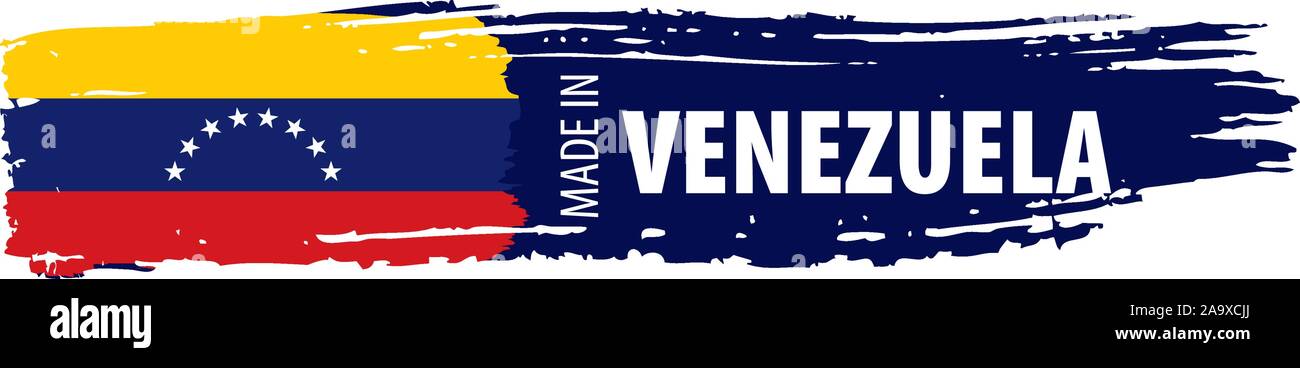 Venezuela flag, vector illustration on a white background Stock Vector ...