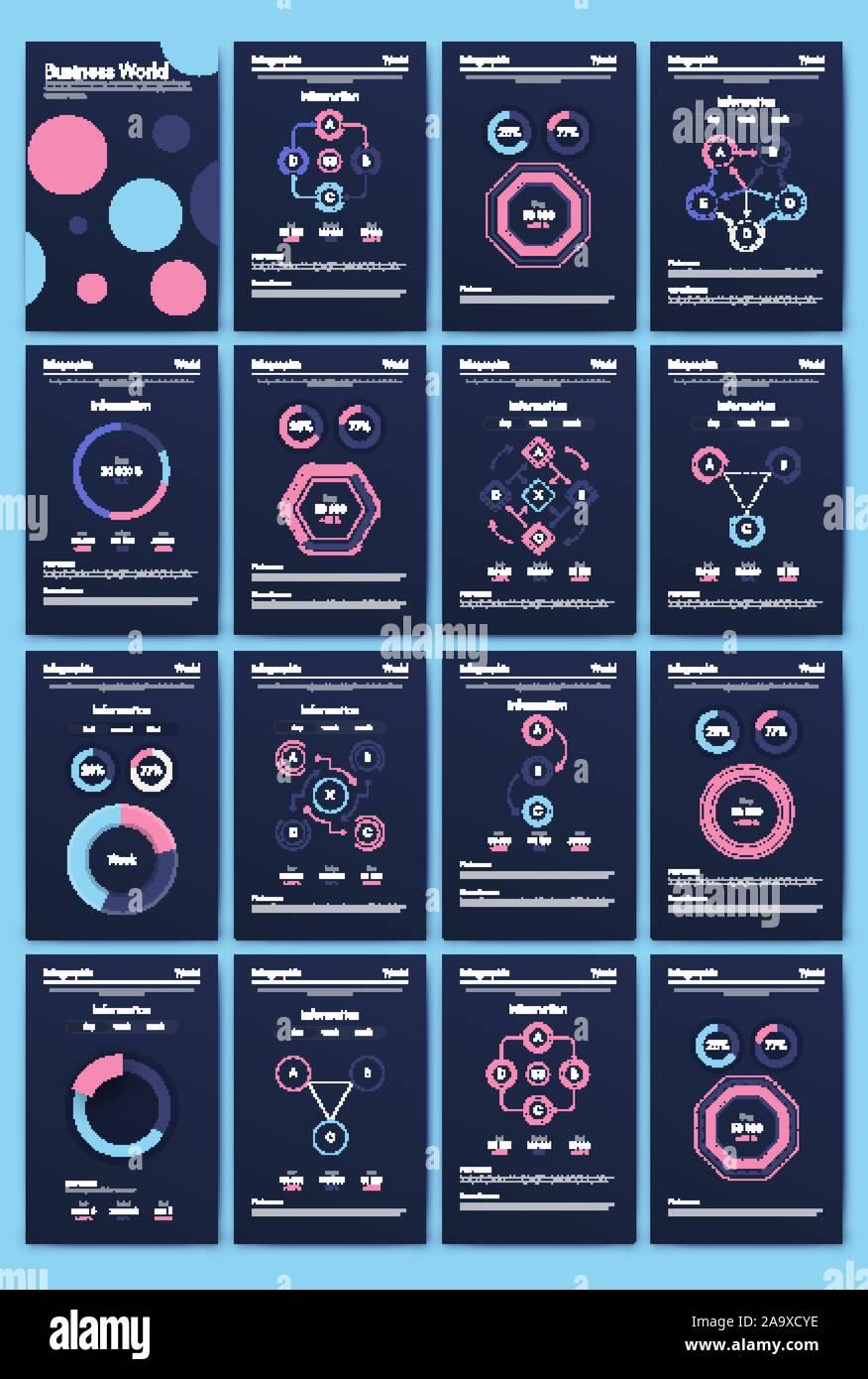 Modern infographic vector elements for business brochures. Use in ...