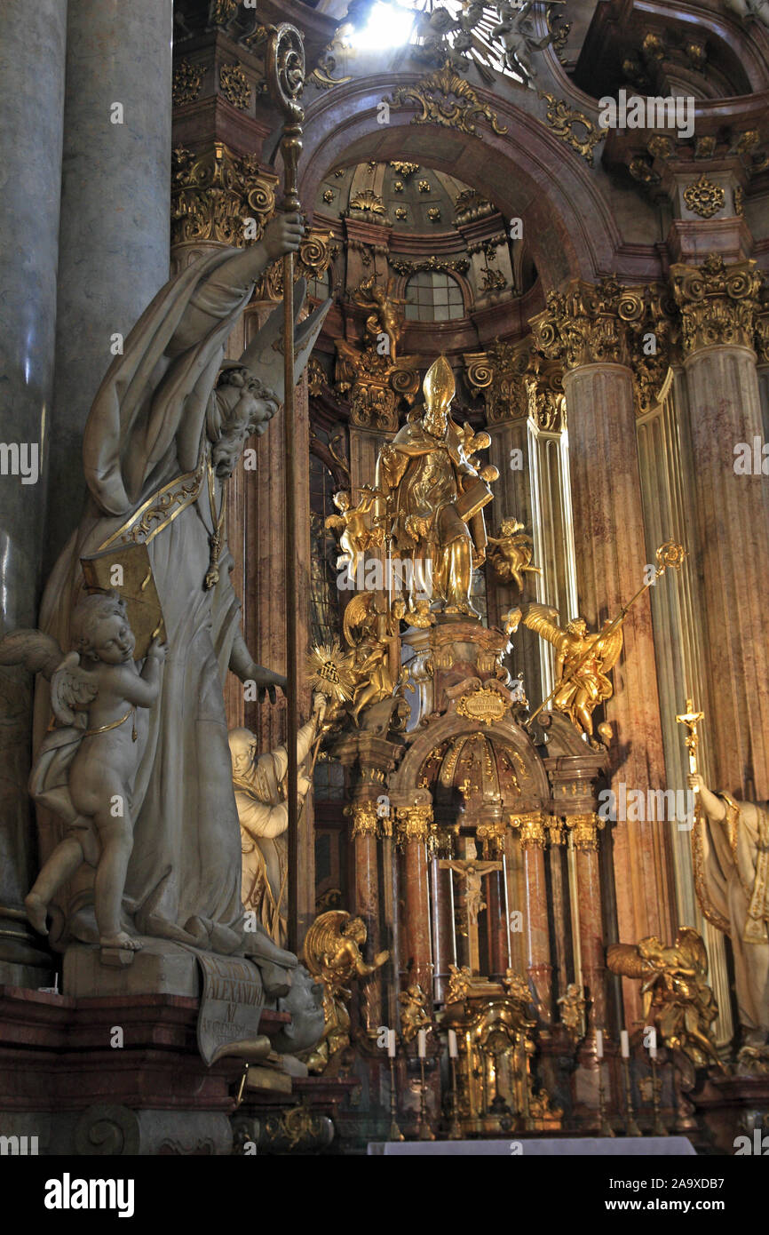 St nicholas church interior prague hi-res stock photography and images ...