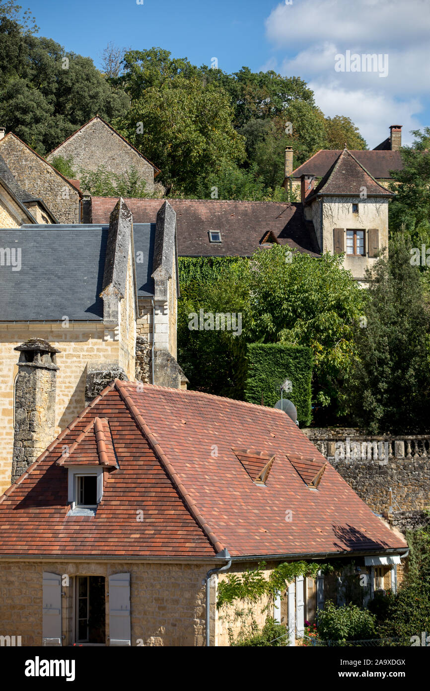 The Village of Carlux in Dordogne valley, Aquitaine, France Stock Photo ...