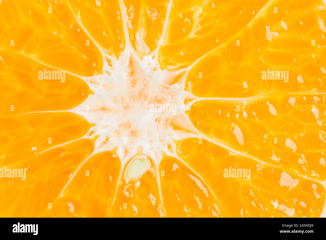 Mandarin fruit close up. Flat lay background Stock Photo - Alamy