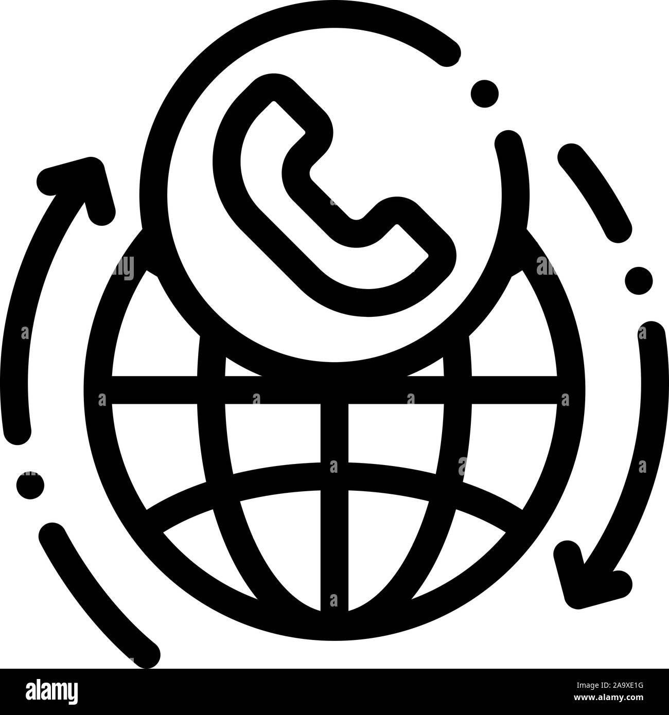 Online Telecommunications Icon Vector Outline Illustration Stock Vector ...