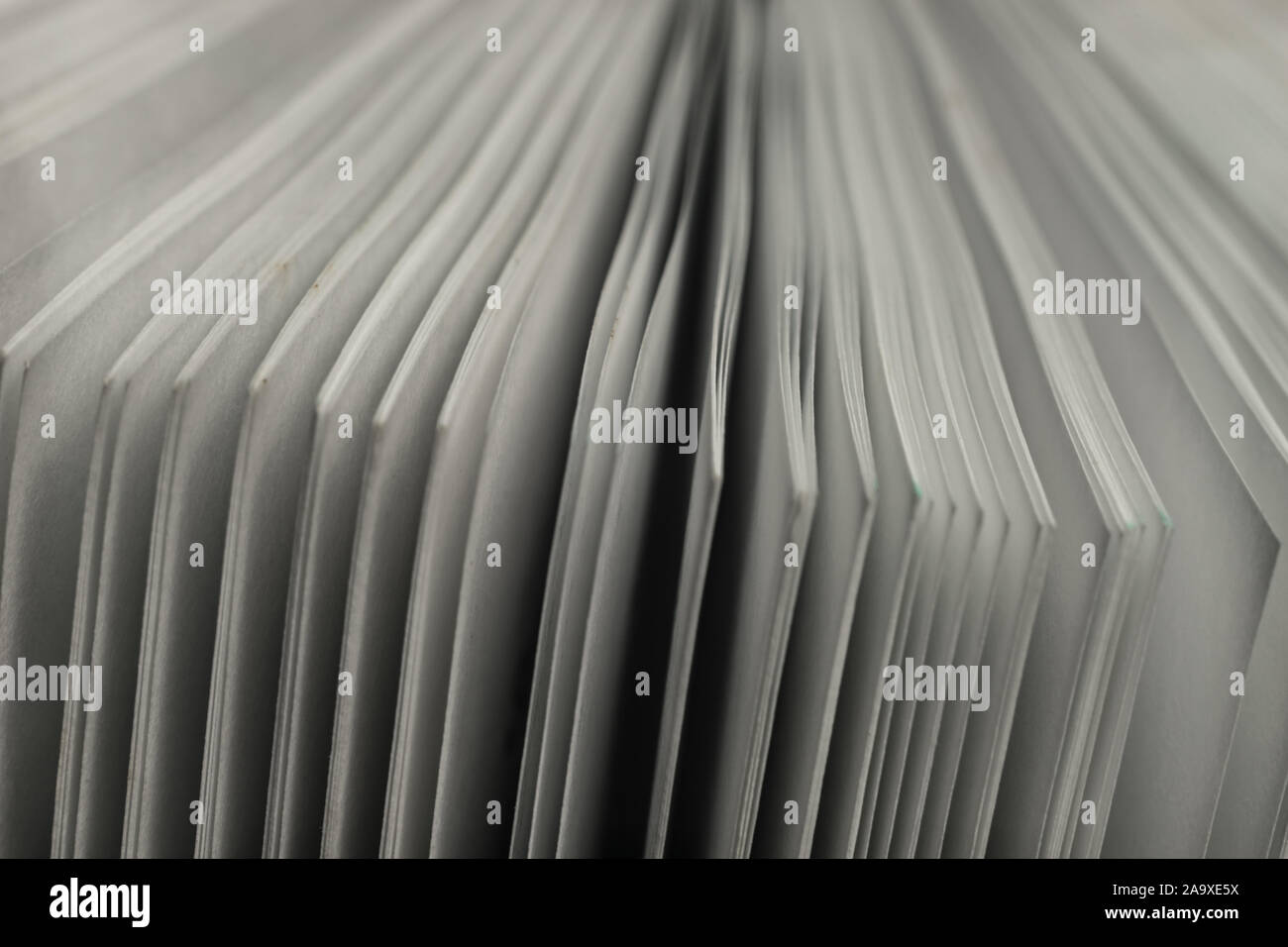 Close up beautiful white pages book background texture. Macro ...