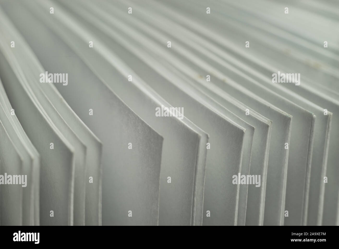 Close up beautiful white pages book background texture. Macro ...