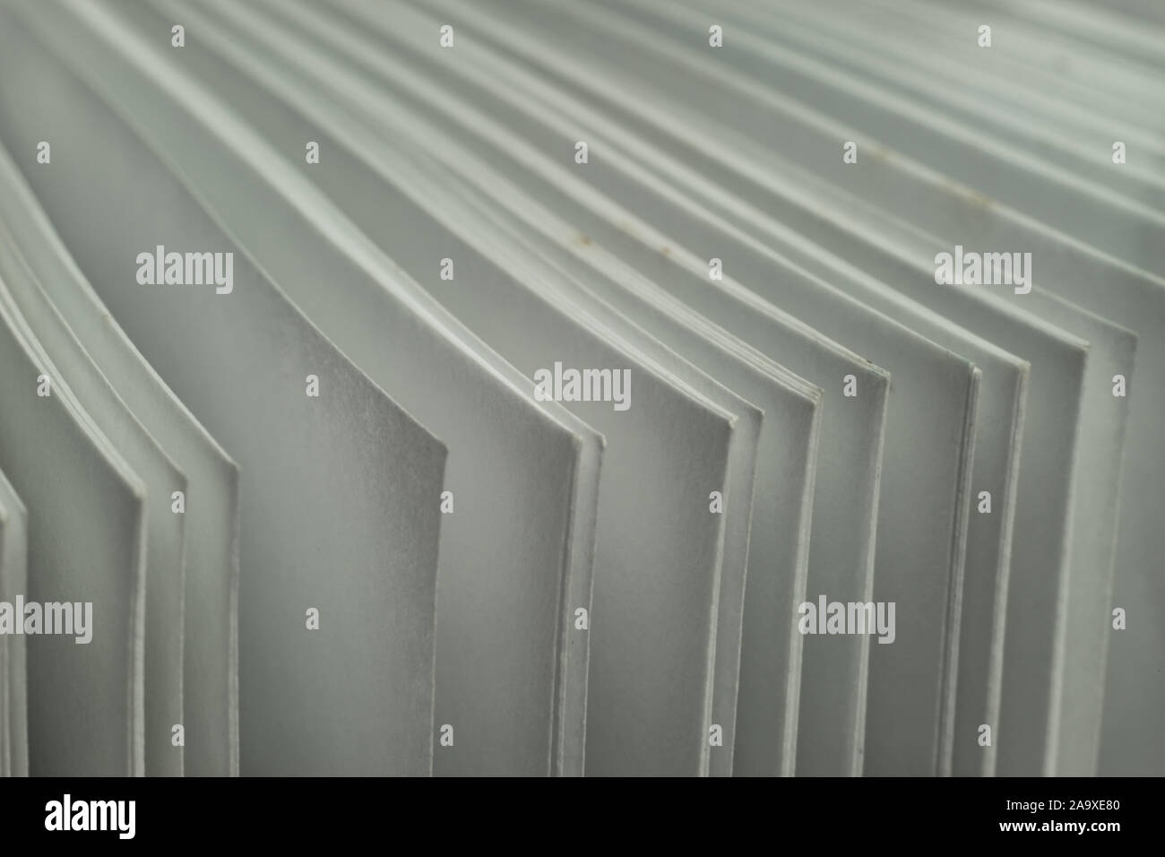 Close up beautiful white pages book background texture. Macro ...