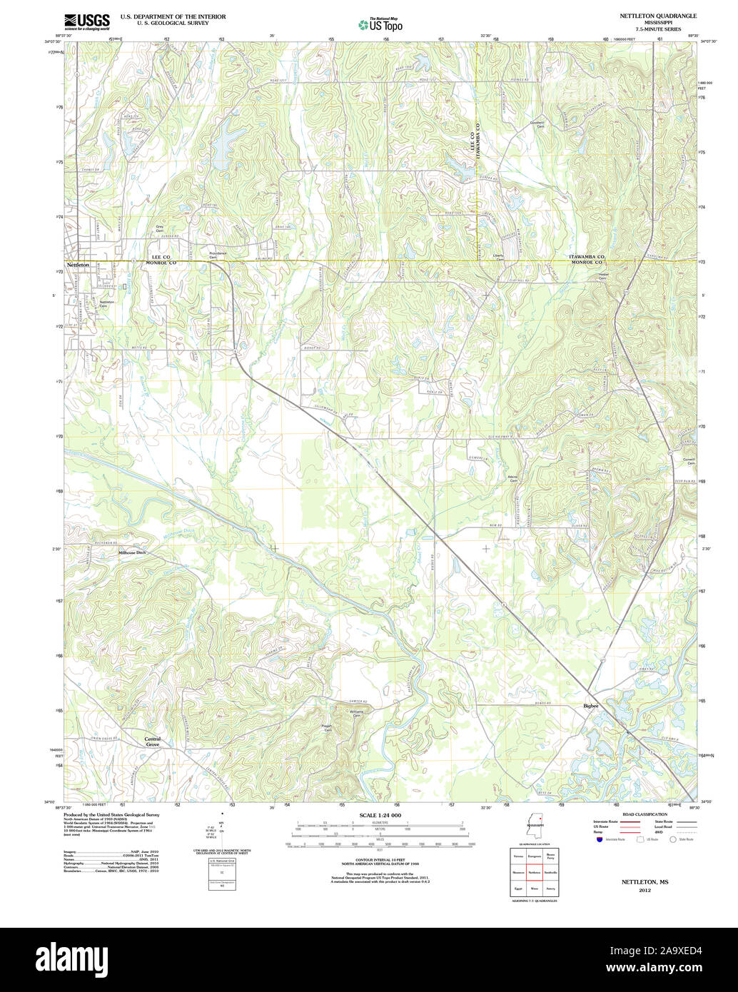 Map of nettleton Cut Out Stock Images & Pictures - Alamy