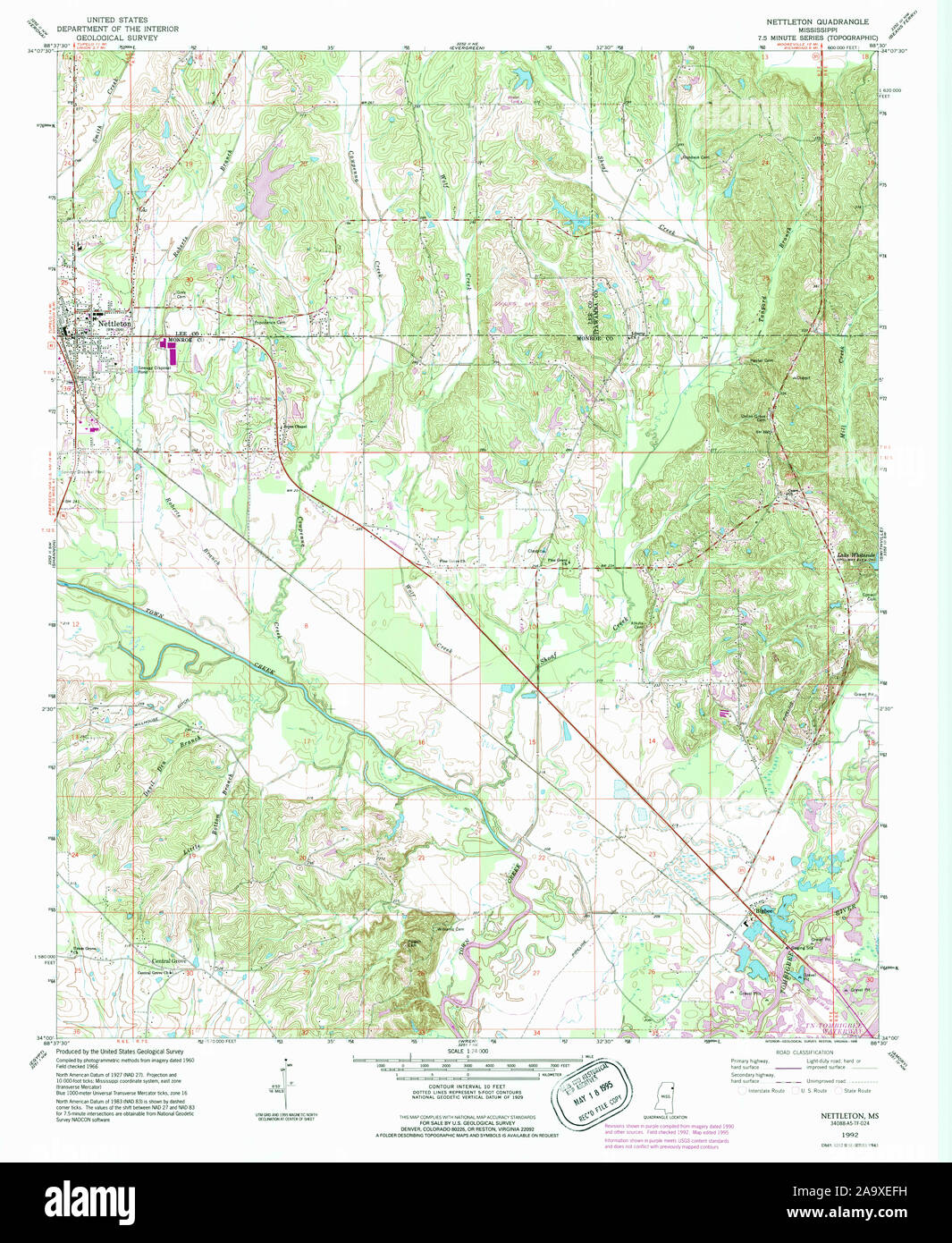 Map of nettleton hi-res stock photography and images - Alamy