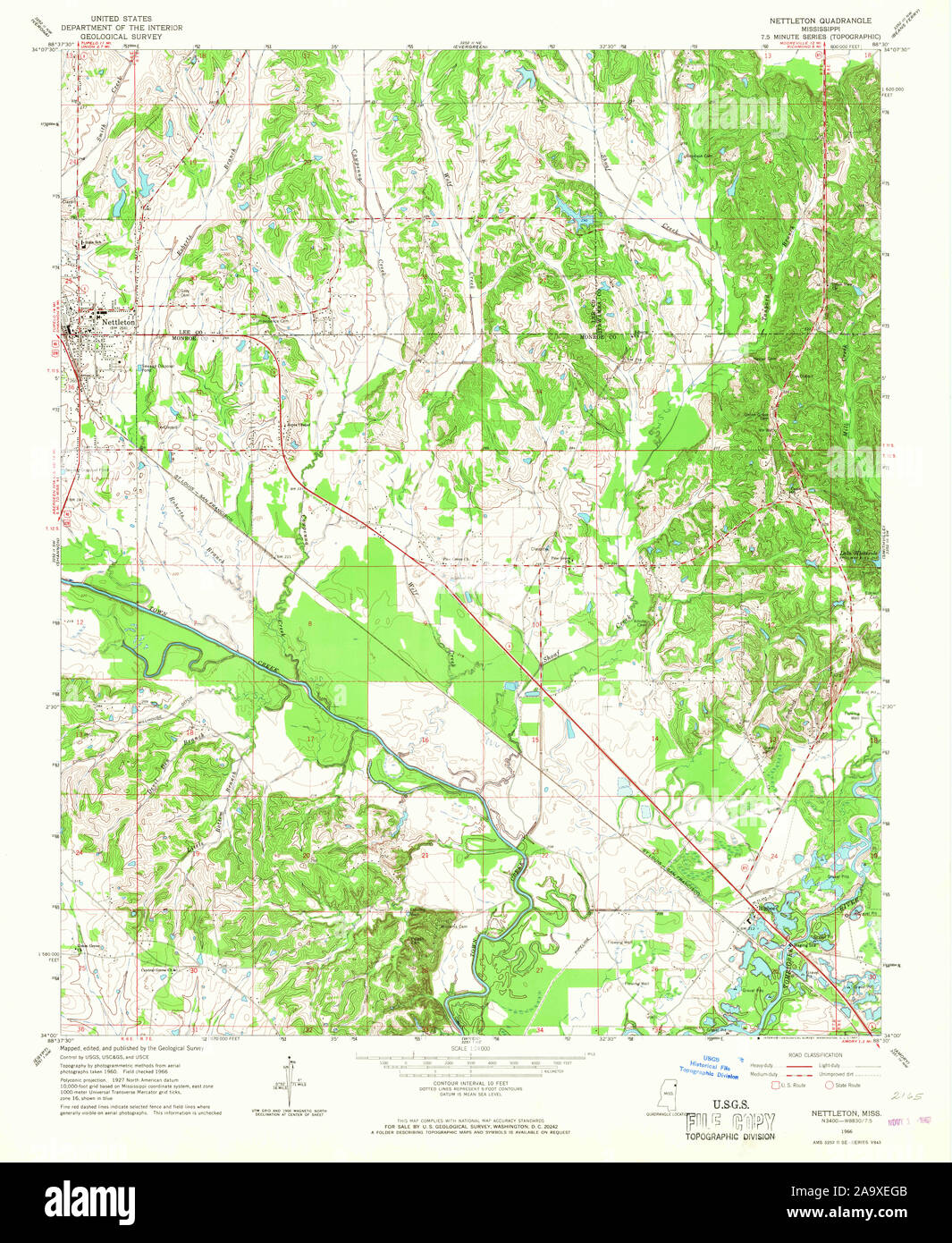 Map of nettleton mississippi hi-res stock photography and images - Alamy