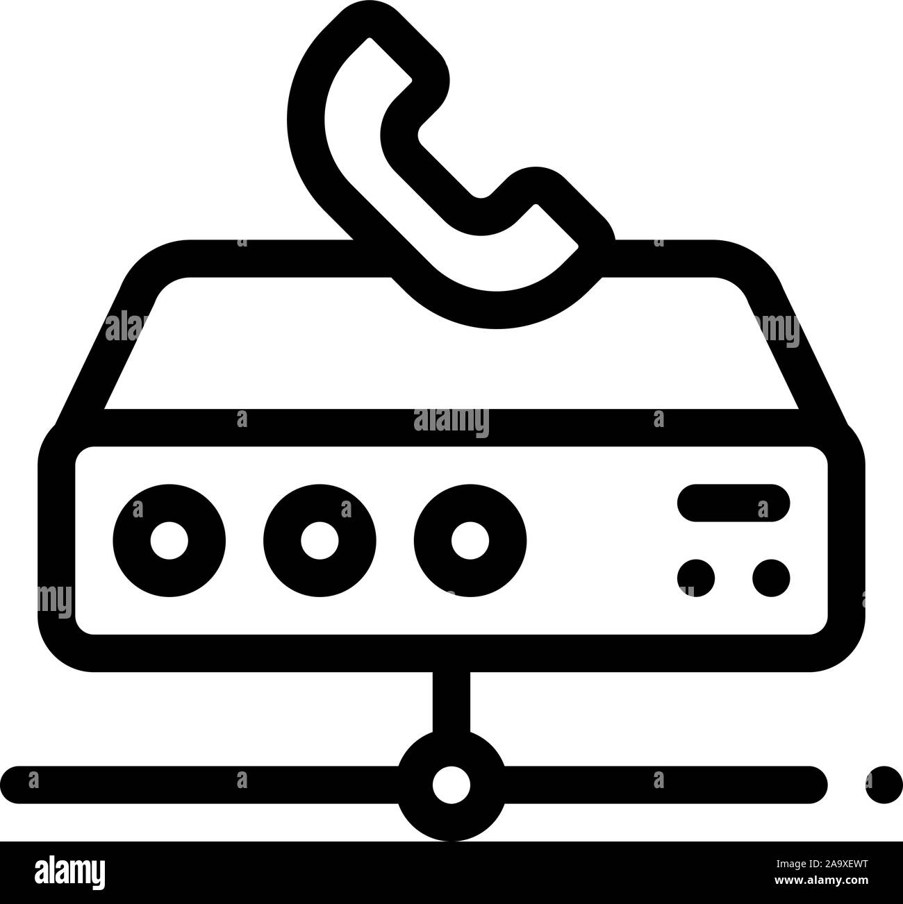 Digital Telecommunications Icon Vector Outline Illustration Stock ...