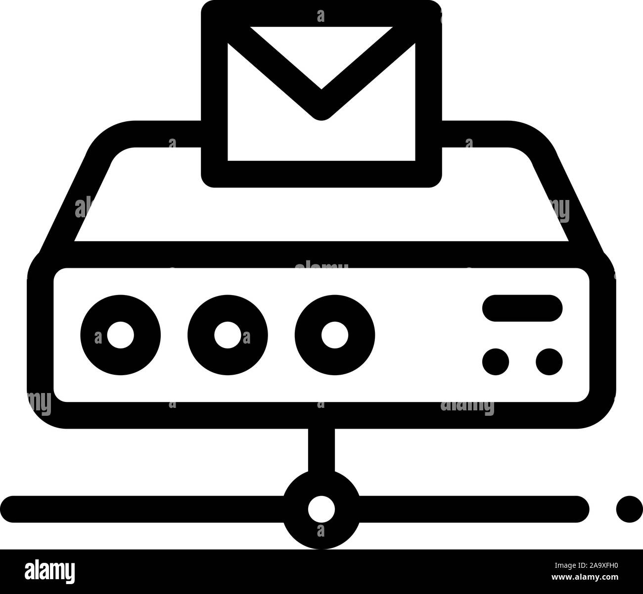 Messaging Digital Technology Icon Vector Outline Illustration Stock ...