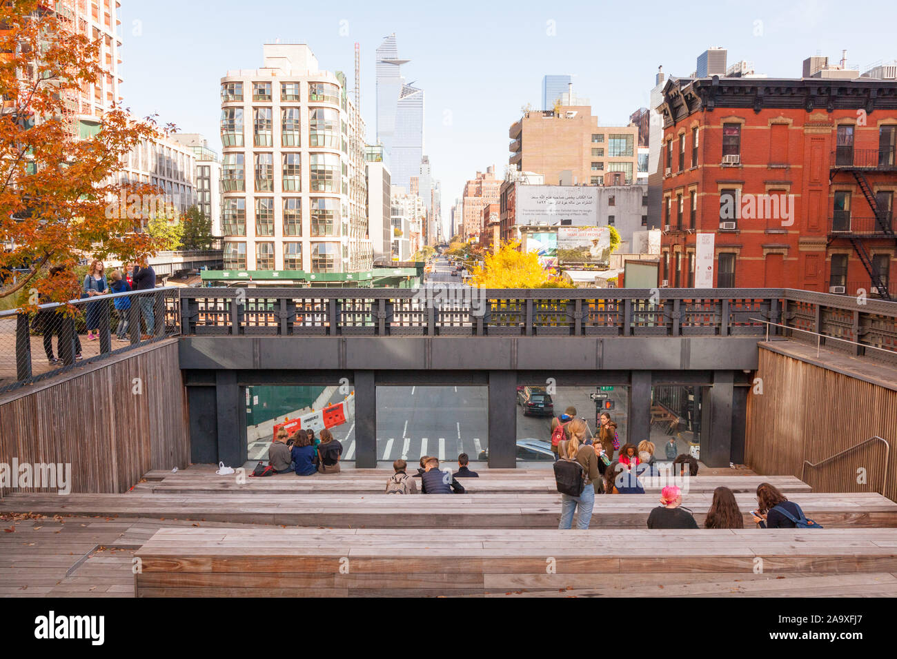 High Line viewing area,Chelsea, New York City, United States of America ...
