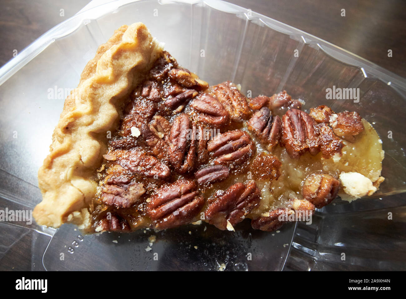 slice of pecan pie in a plastic single use container savannah georgia ...