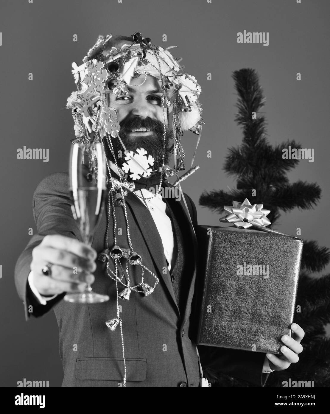 Blue red garlands Black and White Stock Photos & Images - Alamy