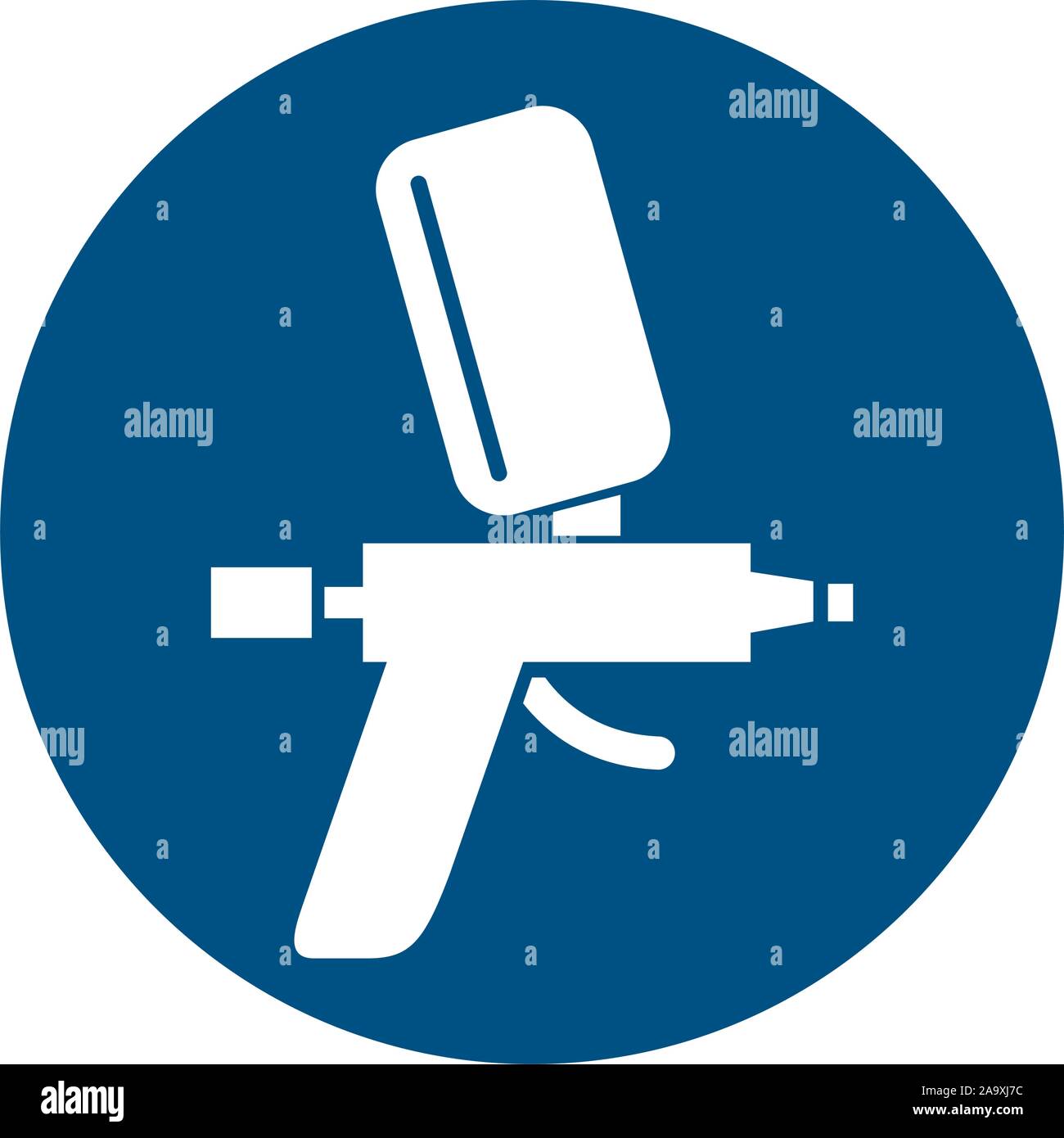 compressor gun mechanic tool flat icon Stock Vector Image & Art - Alamy