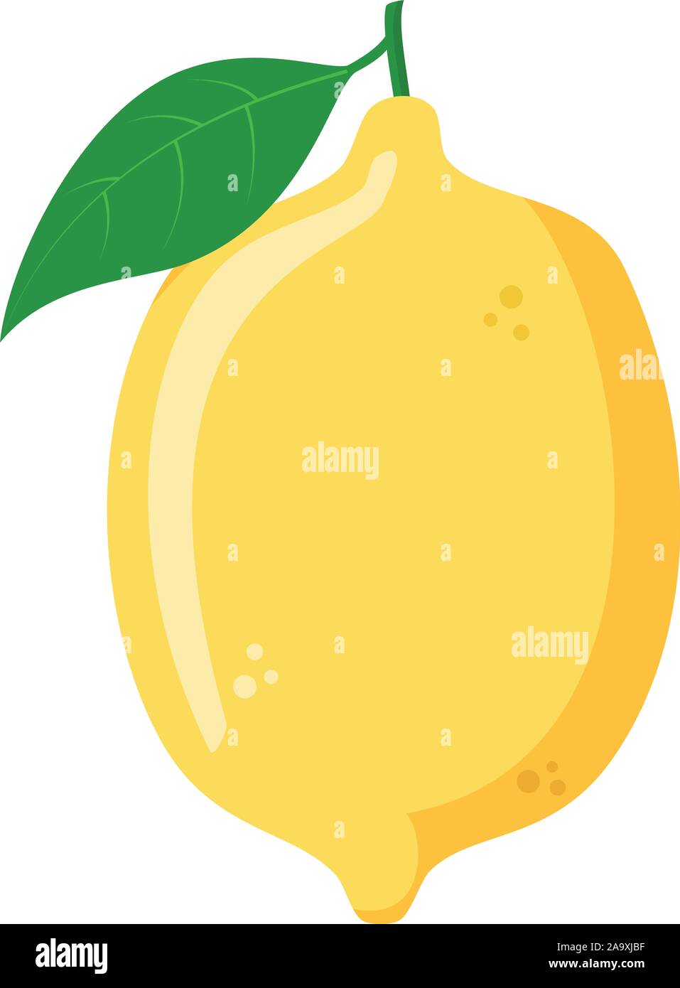 Vector illustration of a funny lemon in cartoon style Stock Vector ...