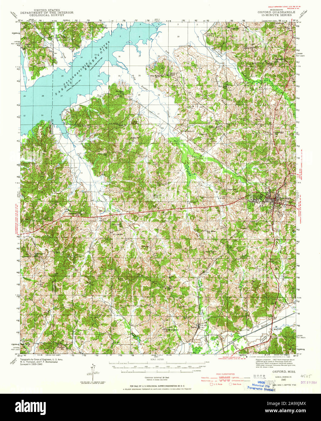 Map of oxford mississippi hi-res stock photography and images - Alamy