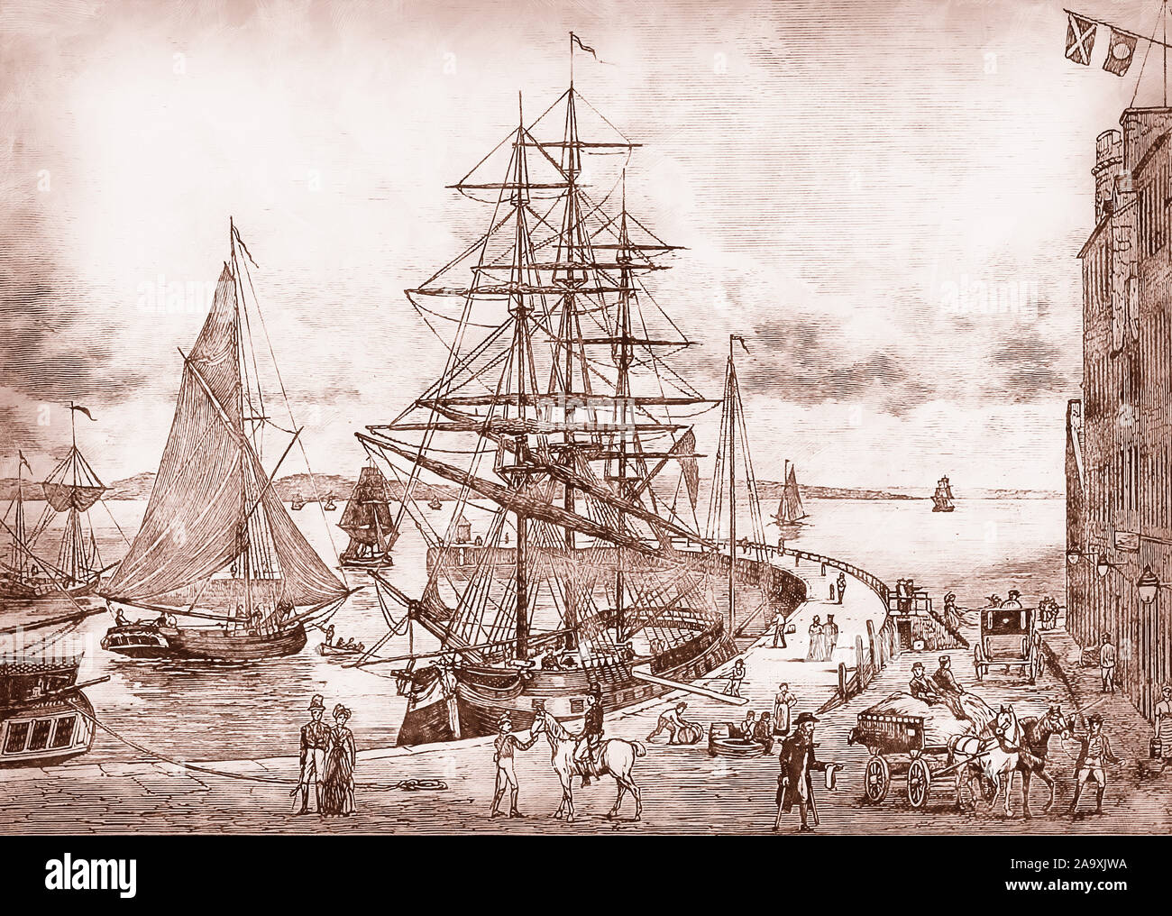 Leith Harbour, Scotland Stock Photo - Alamy