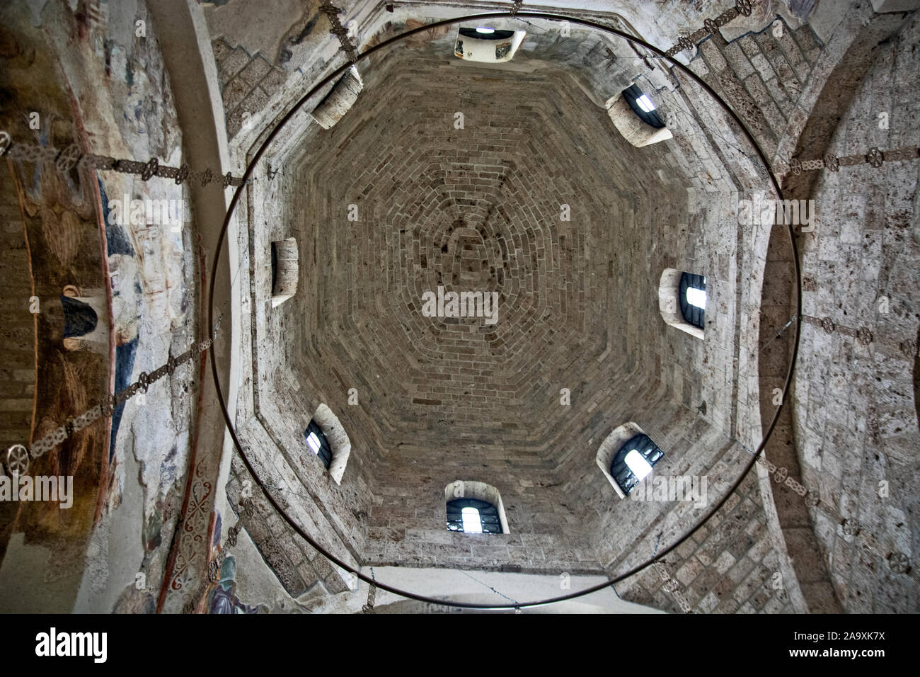 Gradac Monastery, Serbia, May 04, 2019. The appearance of the dome of ...