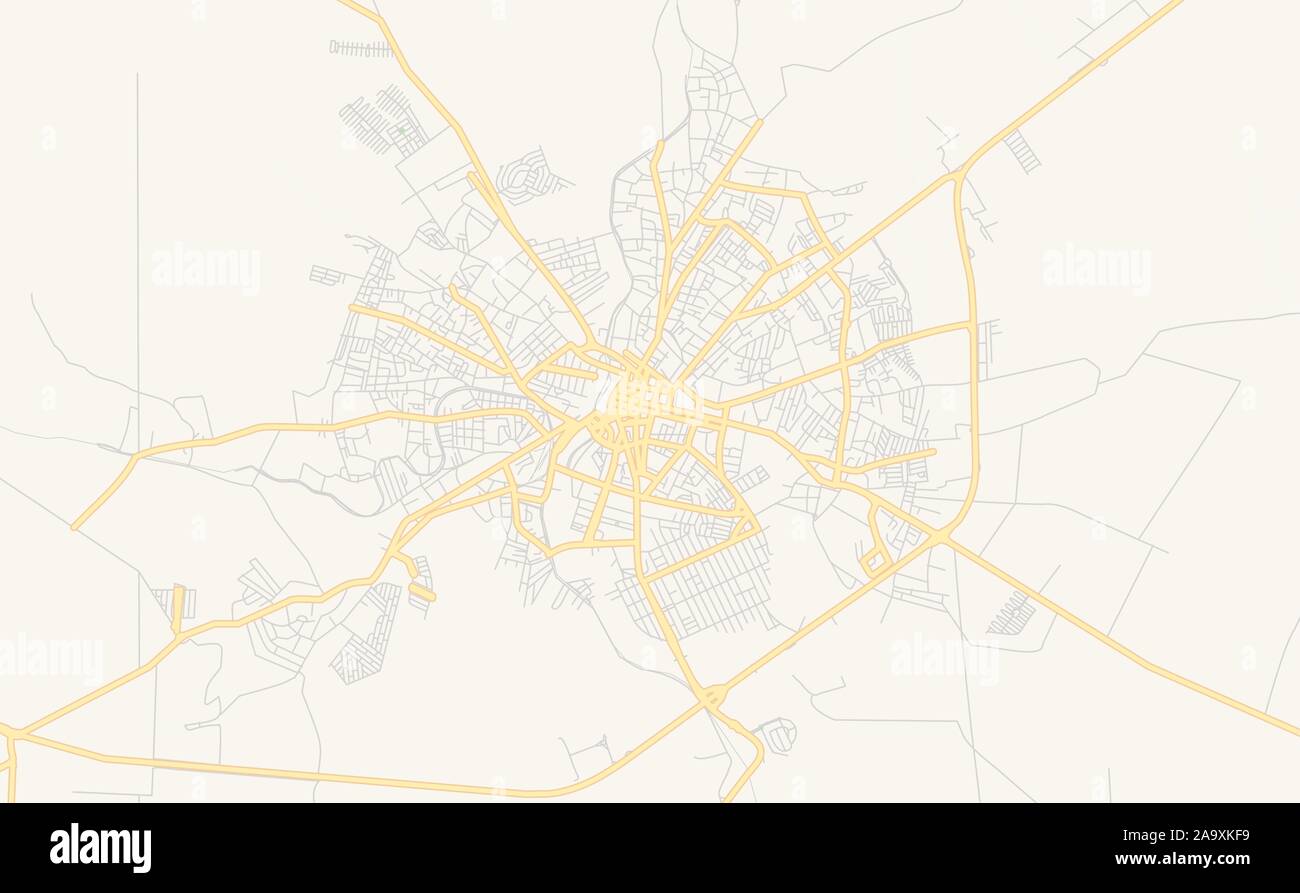 Printable street map of Alagoinhas, Brazil. Map template for business ...