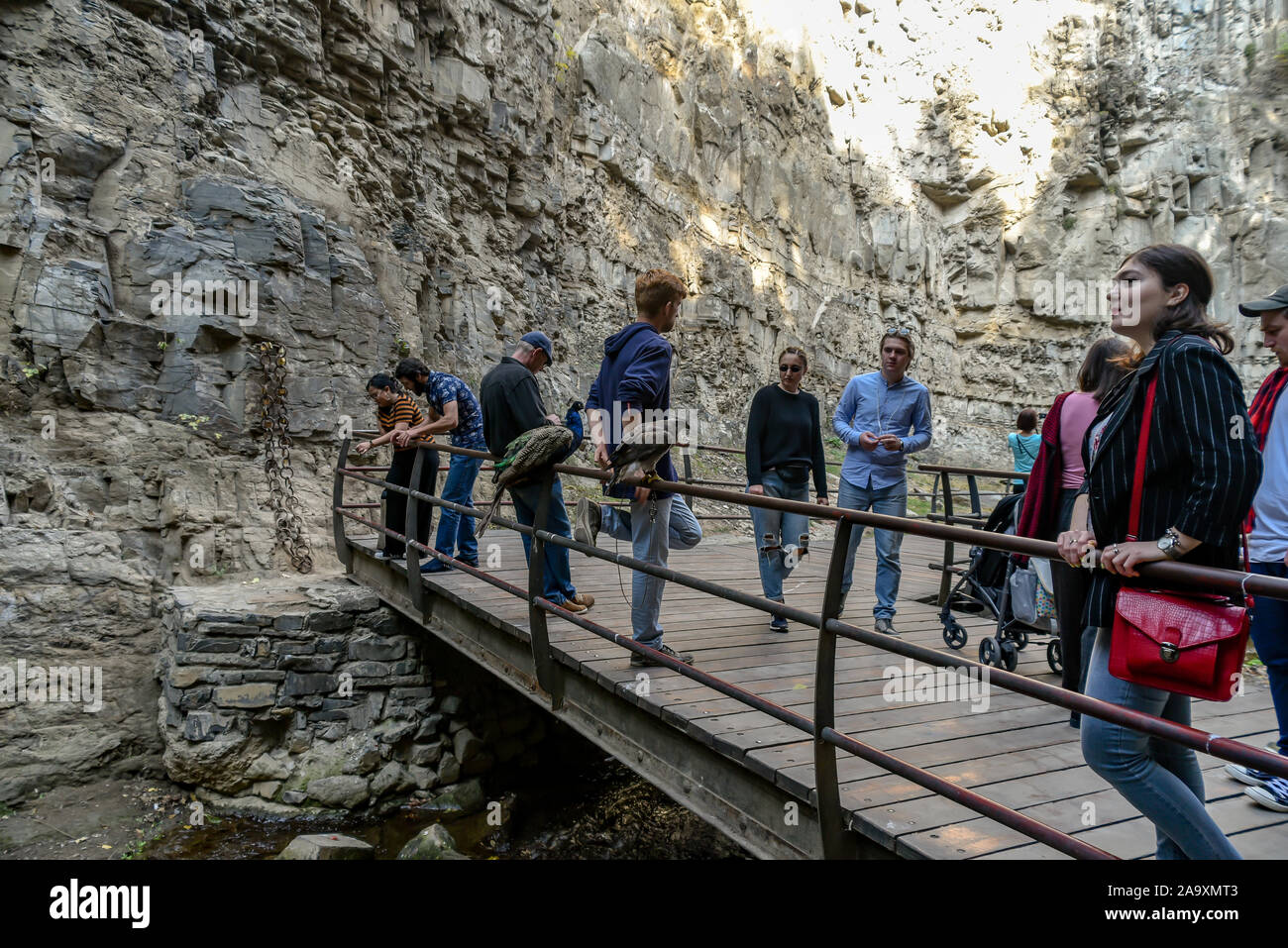 Around Sulfur baths area, colorful building and bridges in the Old Town ...