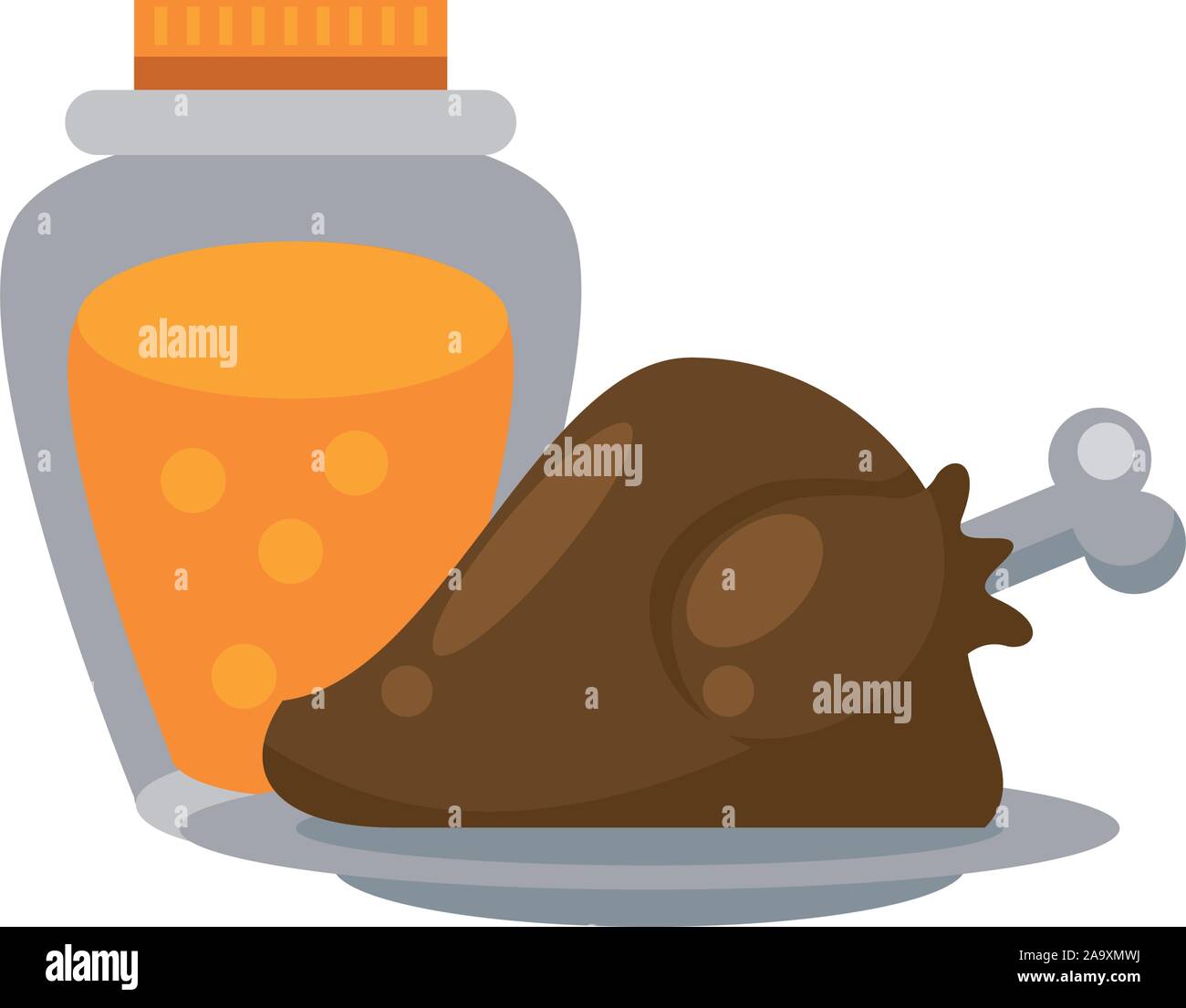 delicious turkey cooking thanksgiving food Stock Vector Image & Art - Alamy