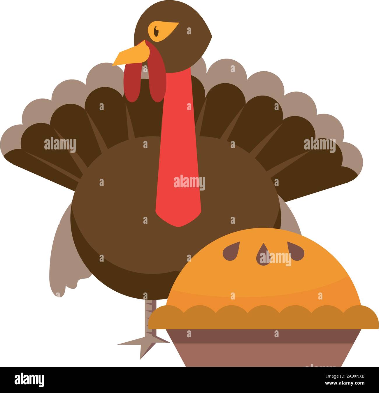 turkey bird animal thanksgiving character Stock Vector Image & Art - Alamy