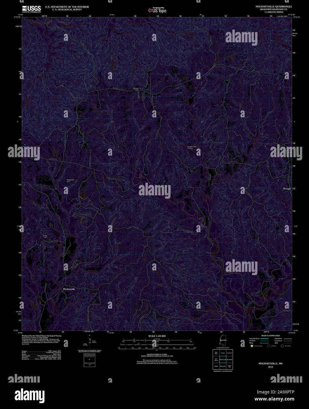 Map of pinckneyville hi-res stock photography and images - Alamy