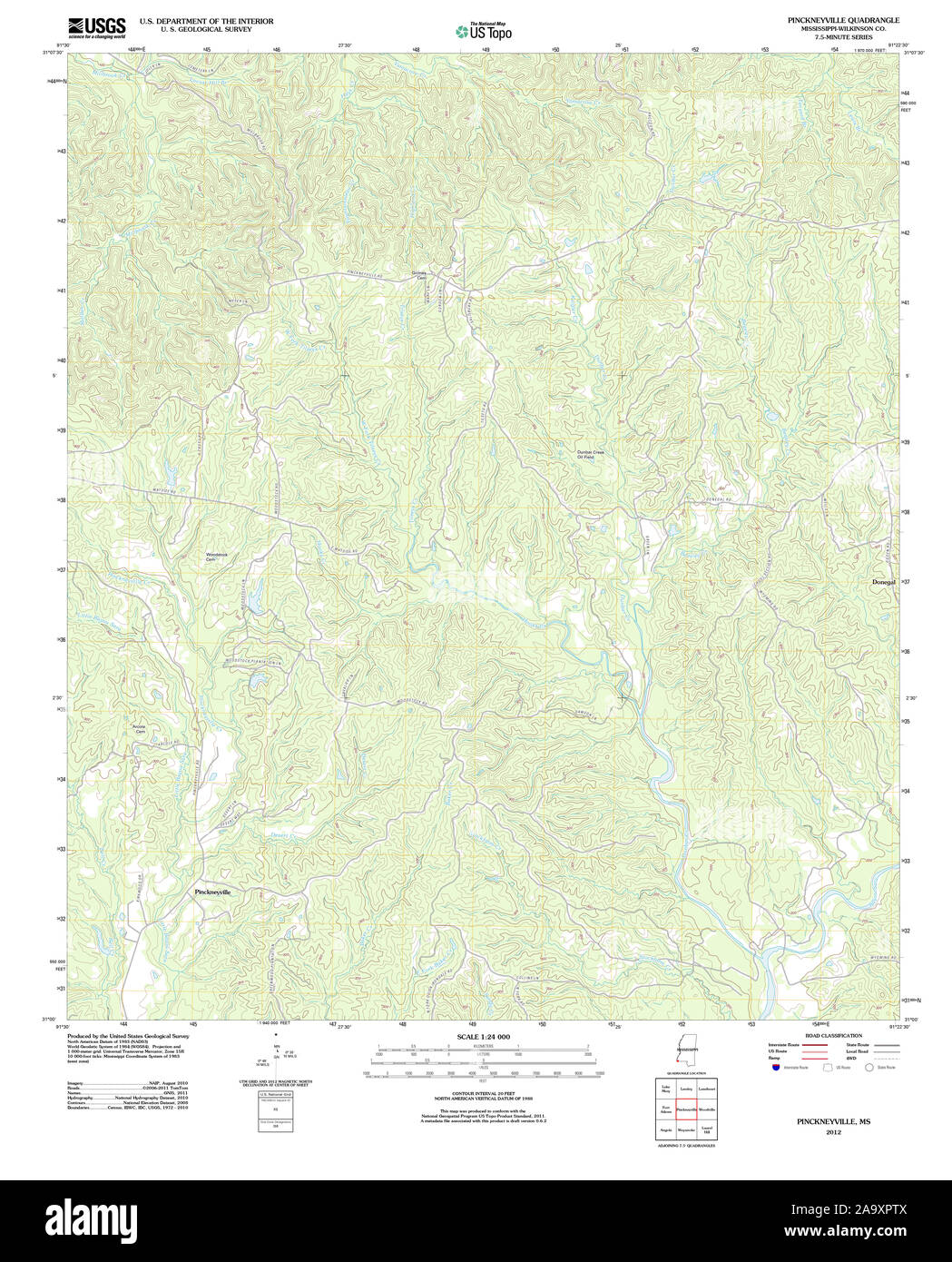 Pinckneyville map hi-res stock photography and images - Alamy