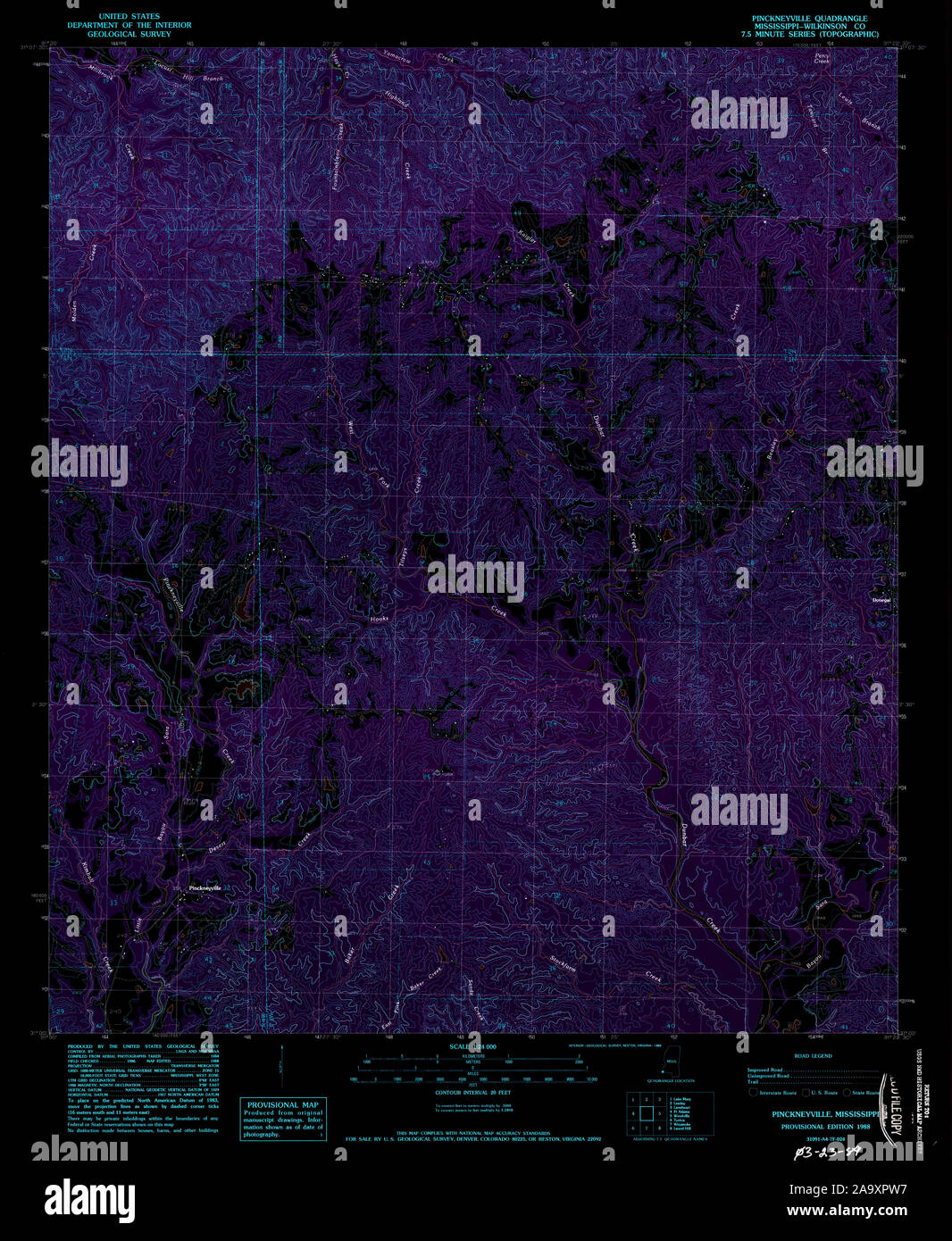 Map of pinckneyville hi-res stock photography and images - Alamy