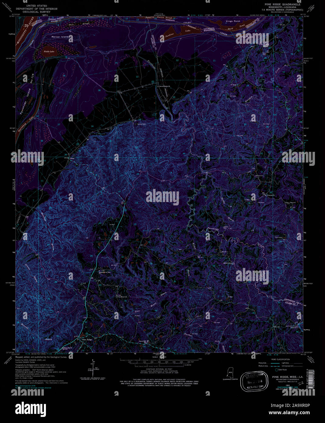 Map of pine ridge hi-res stock photography and images - Alamy