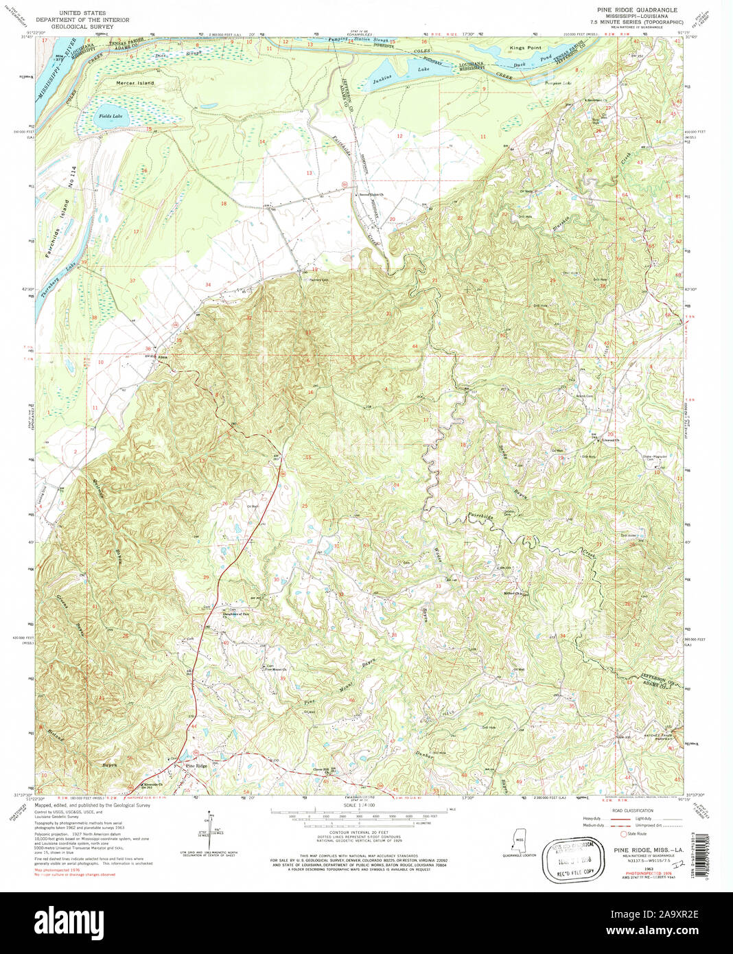 Map of pine ridge hi-res stock photography and images - Alamy