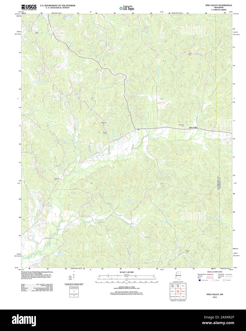 Map of pine valley hi-res stock photography and images - Alamy