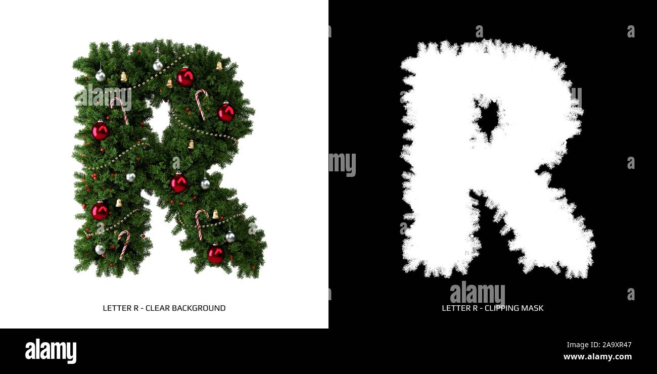 Christmas alphabet letter r hi-res stock photography and images - Alamy