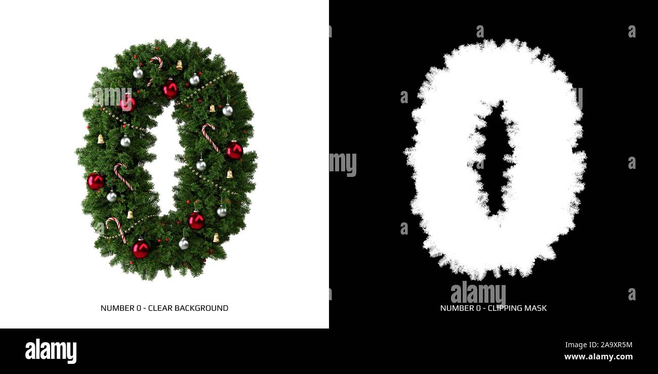Number zero christmas tree hi-res stock photography and images - Alamy