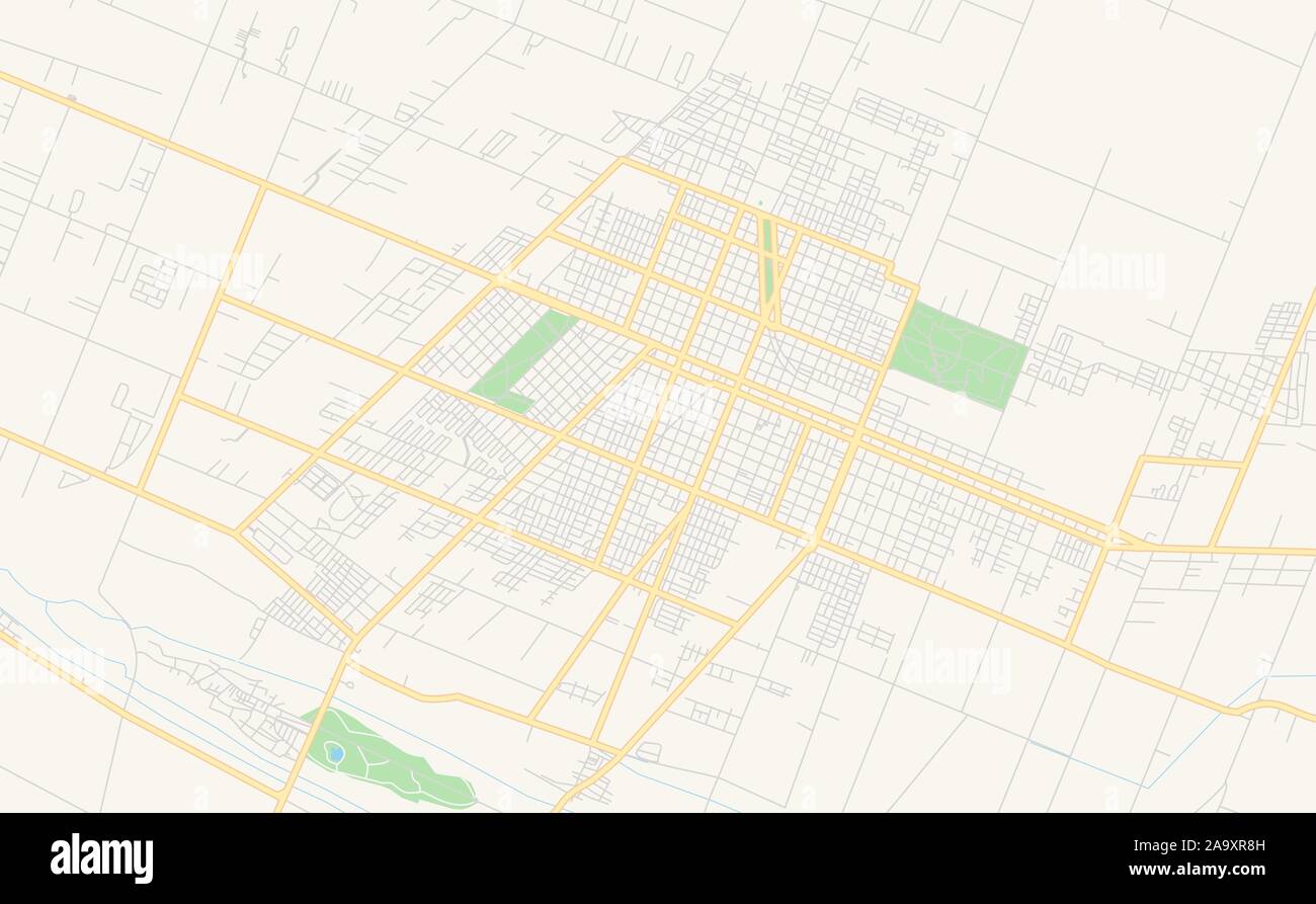 Printable street map of San Rafael, Argentina. Map template for ...