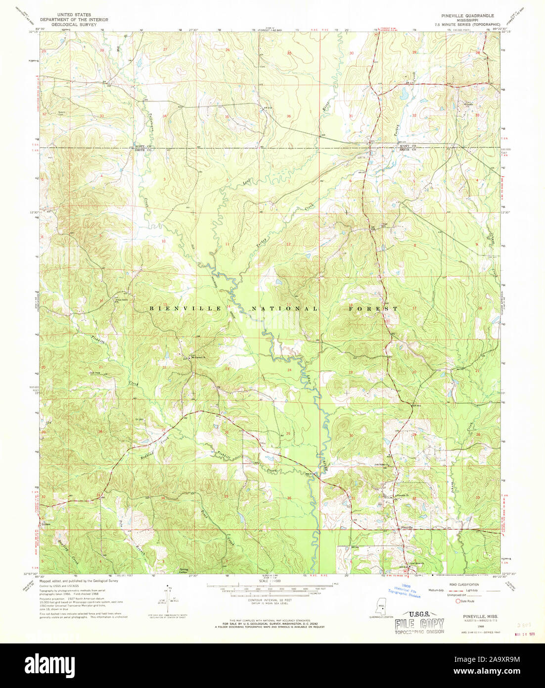 Map of pineville hi-res stock photography and images - Alamy