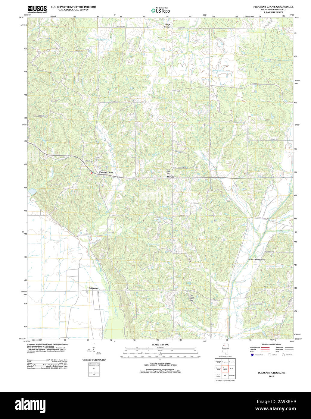 Map of pleasant grove hi-res stock photography and images - Alamy