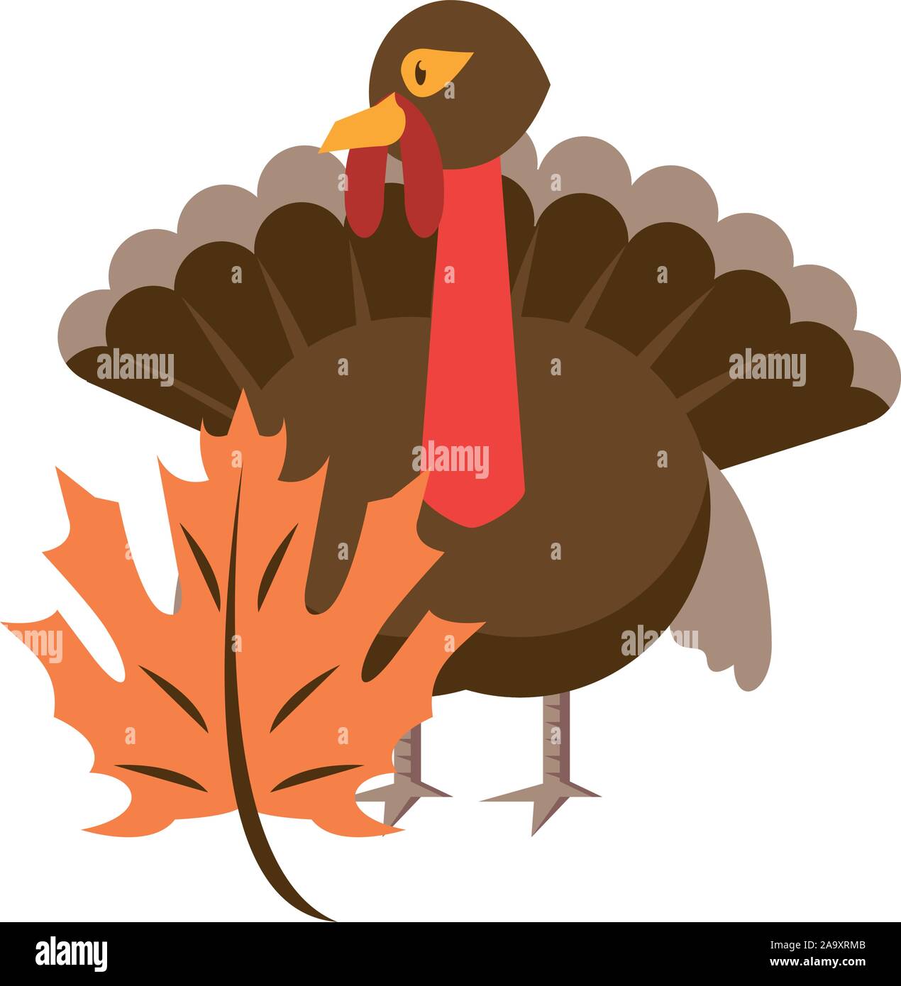 turkey bird animal thanksgiving character Stock Vector Image & Art - Alamy
