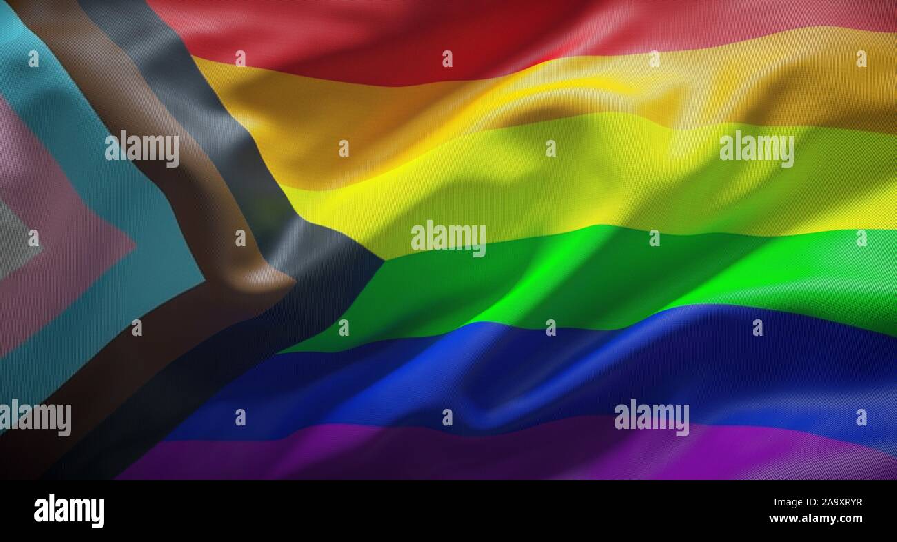 The rainbow flag New LGTB Stock Photo - Alamy