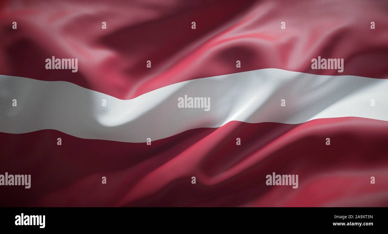 Official flag of the Republic of Latvia Stock Photo - Alamy