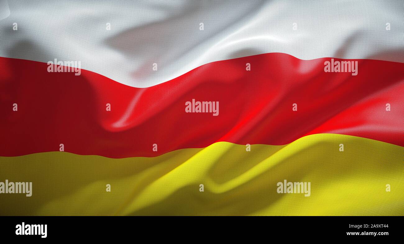 Official flag of the Republic of South Ossetia Stock Photo - Alamy