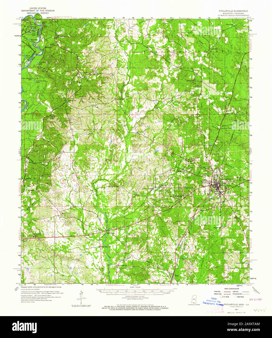 Poplarville mississippi map hi-res stock photography and images - Alamy