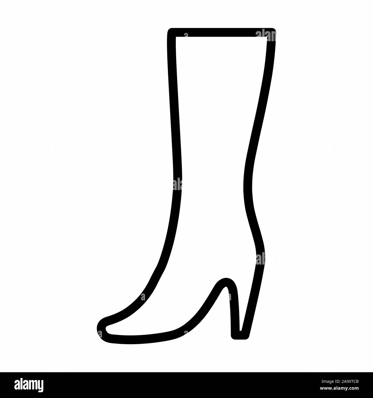 Women boot icon Stock Vector Image & Art - Alamy