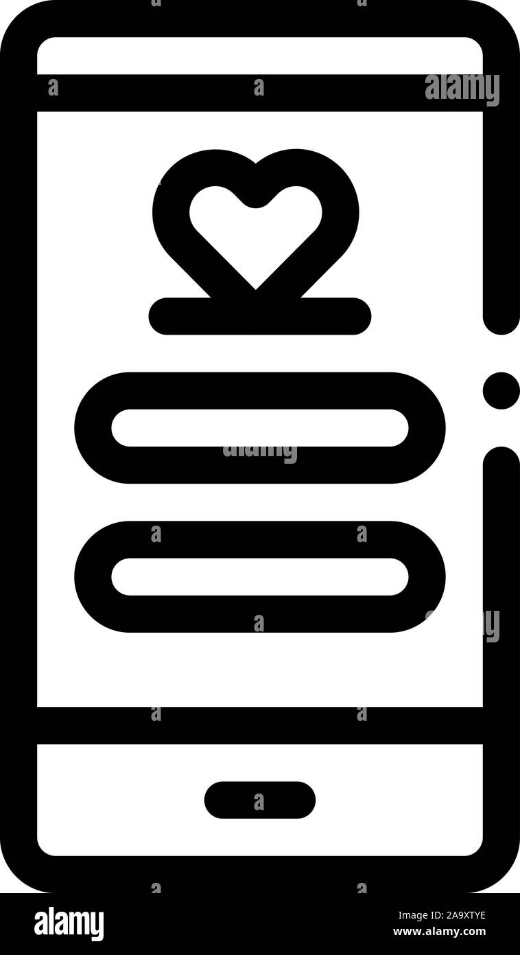 Love Connection Icon Vector Outline Illustration Stock Vector Image ...