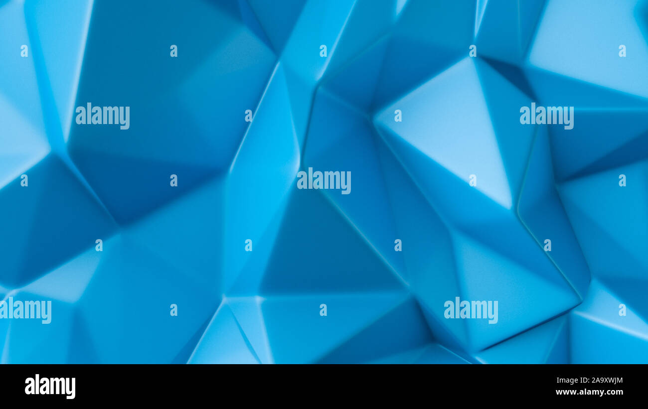 Blue crystal background.3d rendering 3d illustration Stock Photo - Alamy