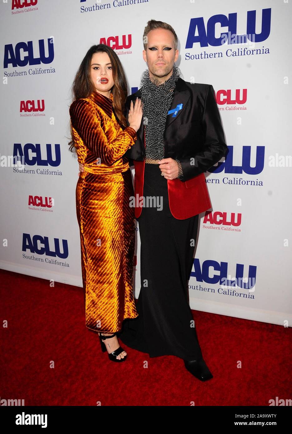 Beverly Hills, CA, USA. 17th Nov, 2019. Selena Gomez, Justin Tranter at ...