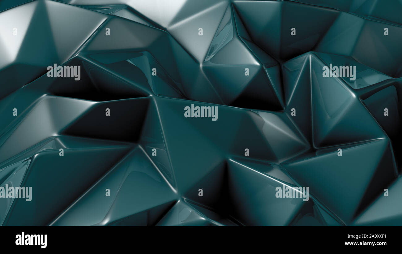 Stylish green crystal background.3d rendering 3d illustration Stock ...