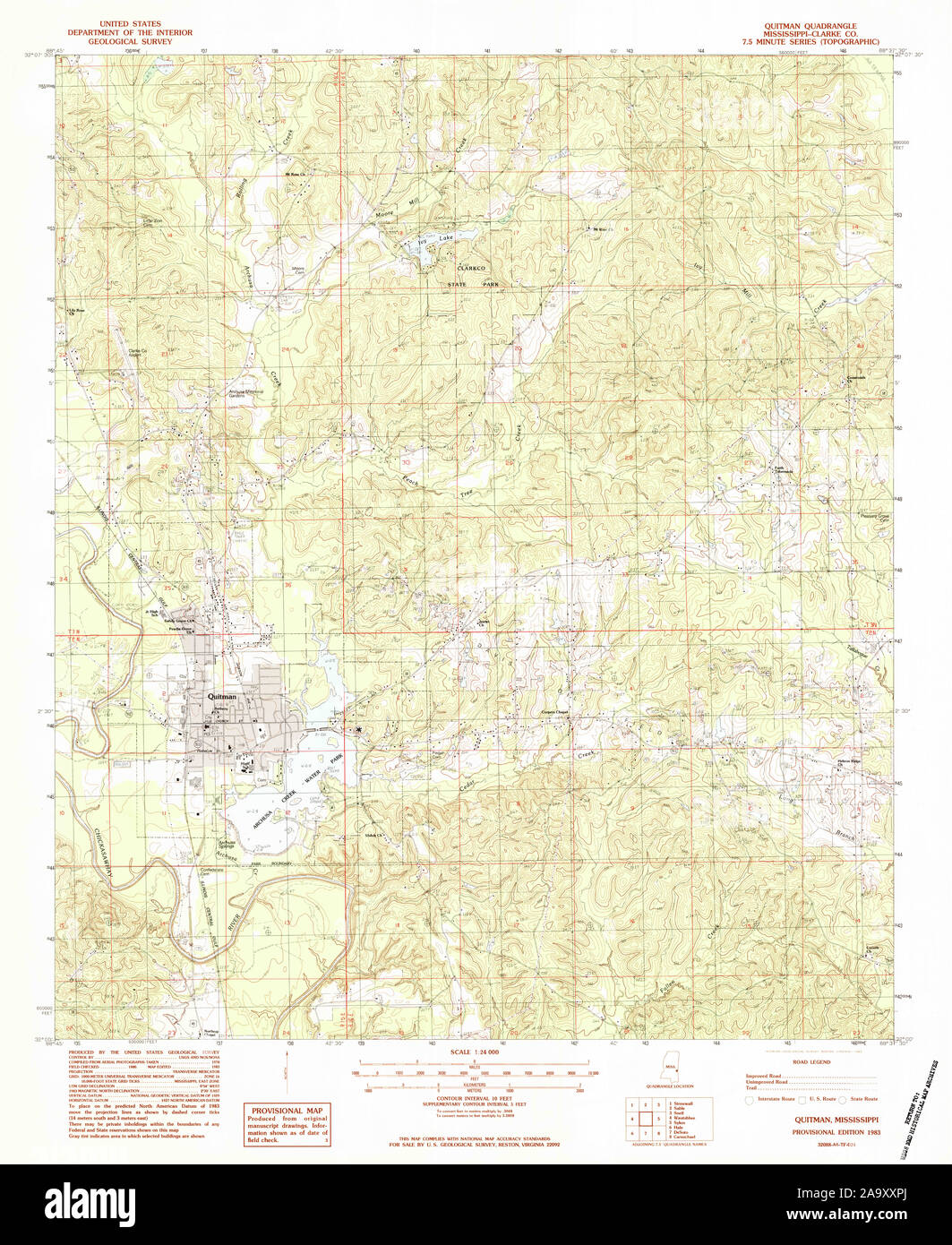 Map of quitman hi-res stock photography and images - Alamy