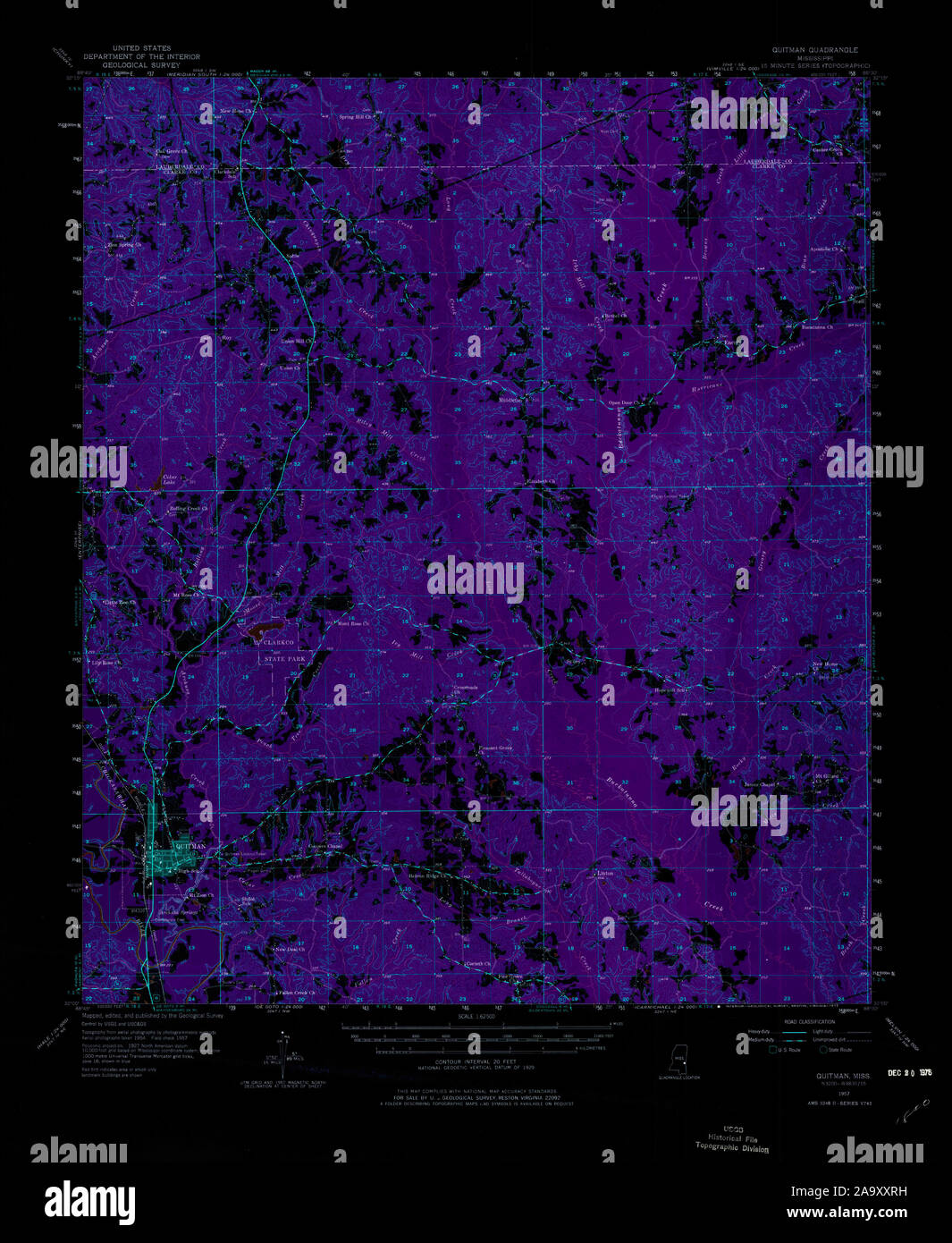 Map of quitman hi-res stock photography and images - Alamy
