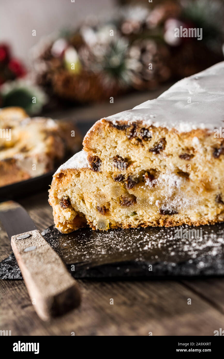 Almond stollen hi-res stock photography and images - Alamy
